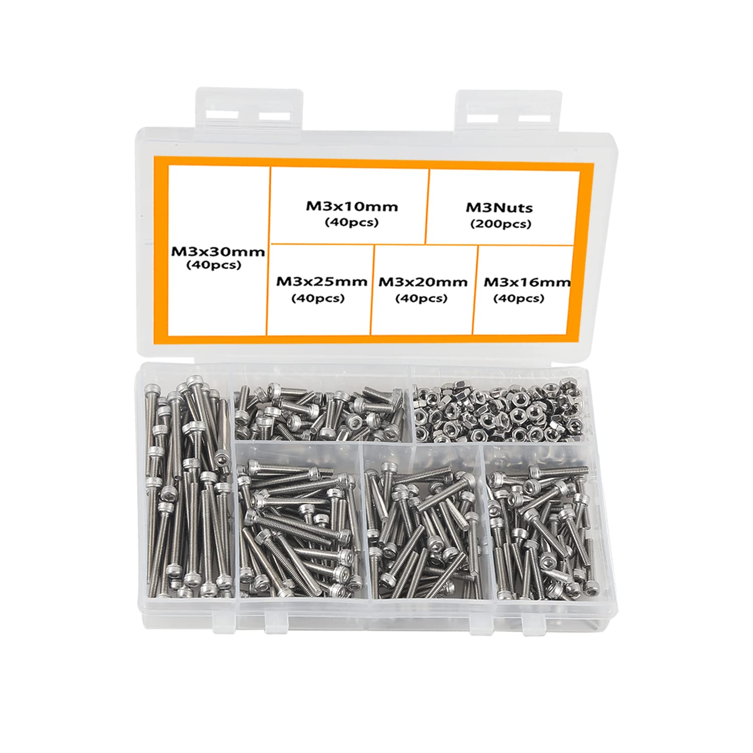 304 Metric Thread Fasteners MroMax M3 Square Nuts 100-Pack - 304 ...