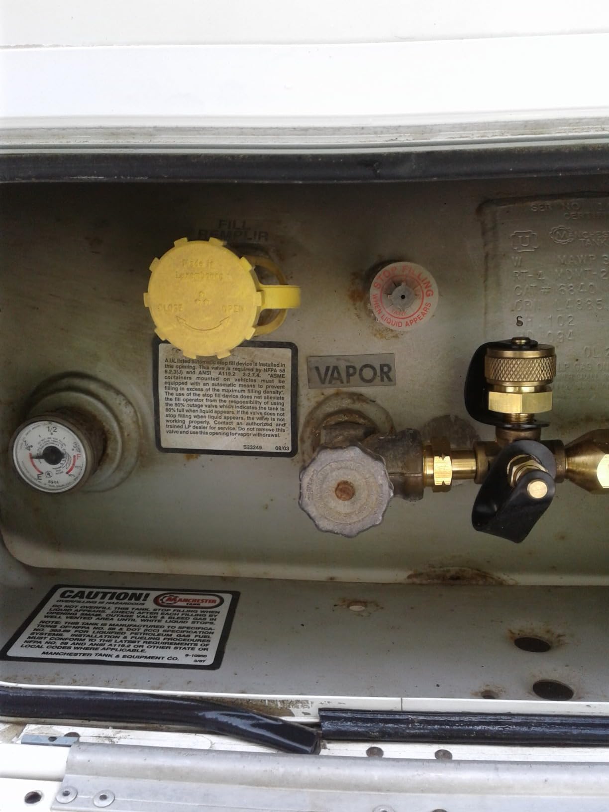 Stanbroil Propane Brass 4 Port Tee kit with 5ft and 12ft Hoses Allows ...