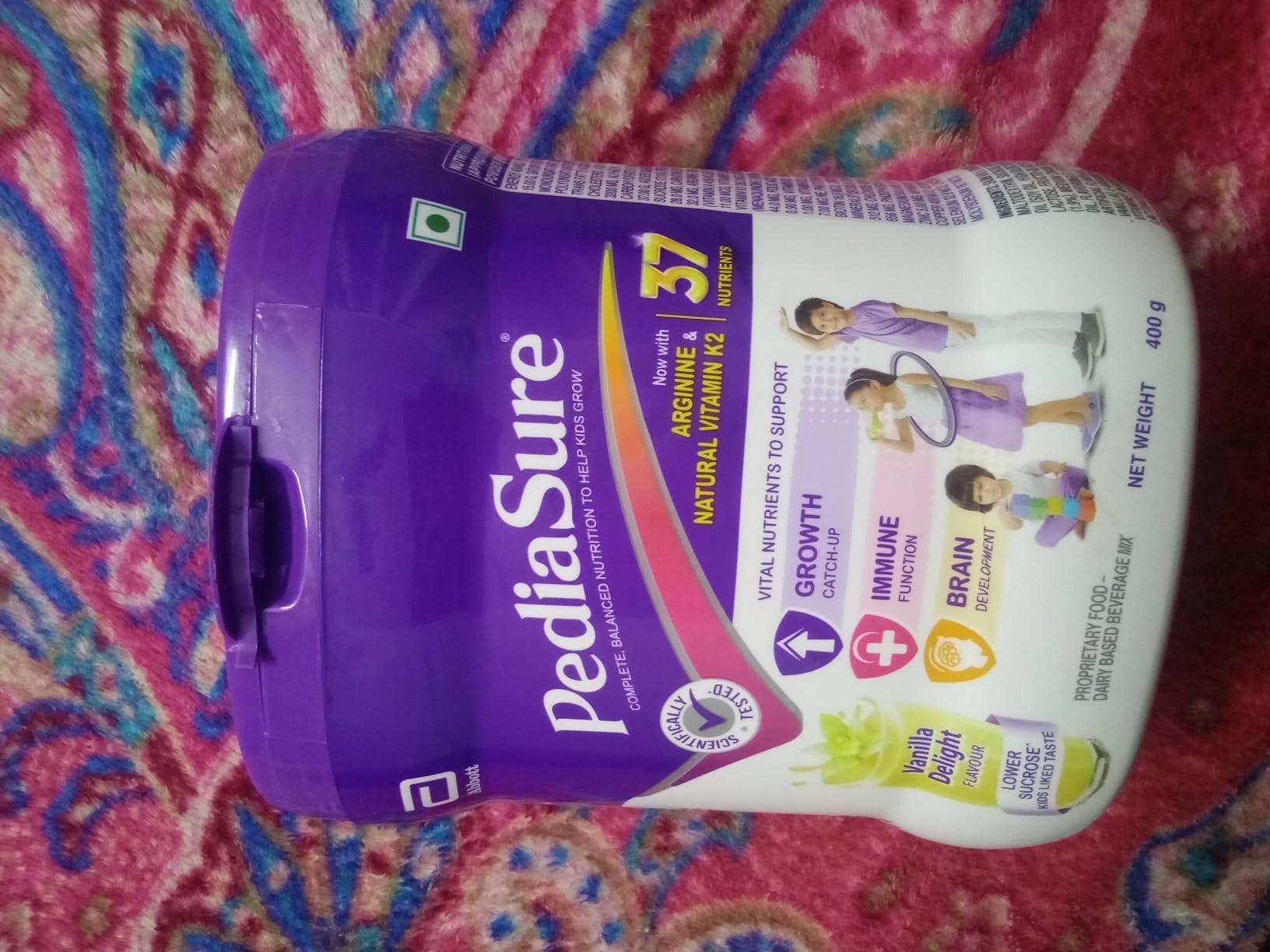 Pediasure Advance+ Vanilla Delight Flavour Nutrition Powder, 400gm ...