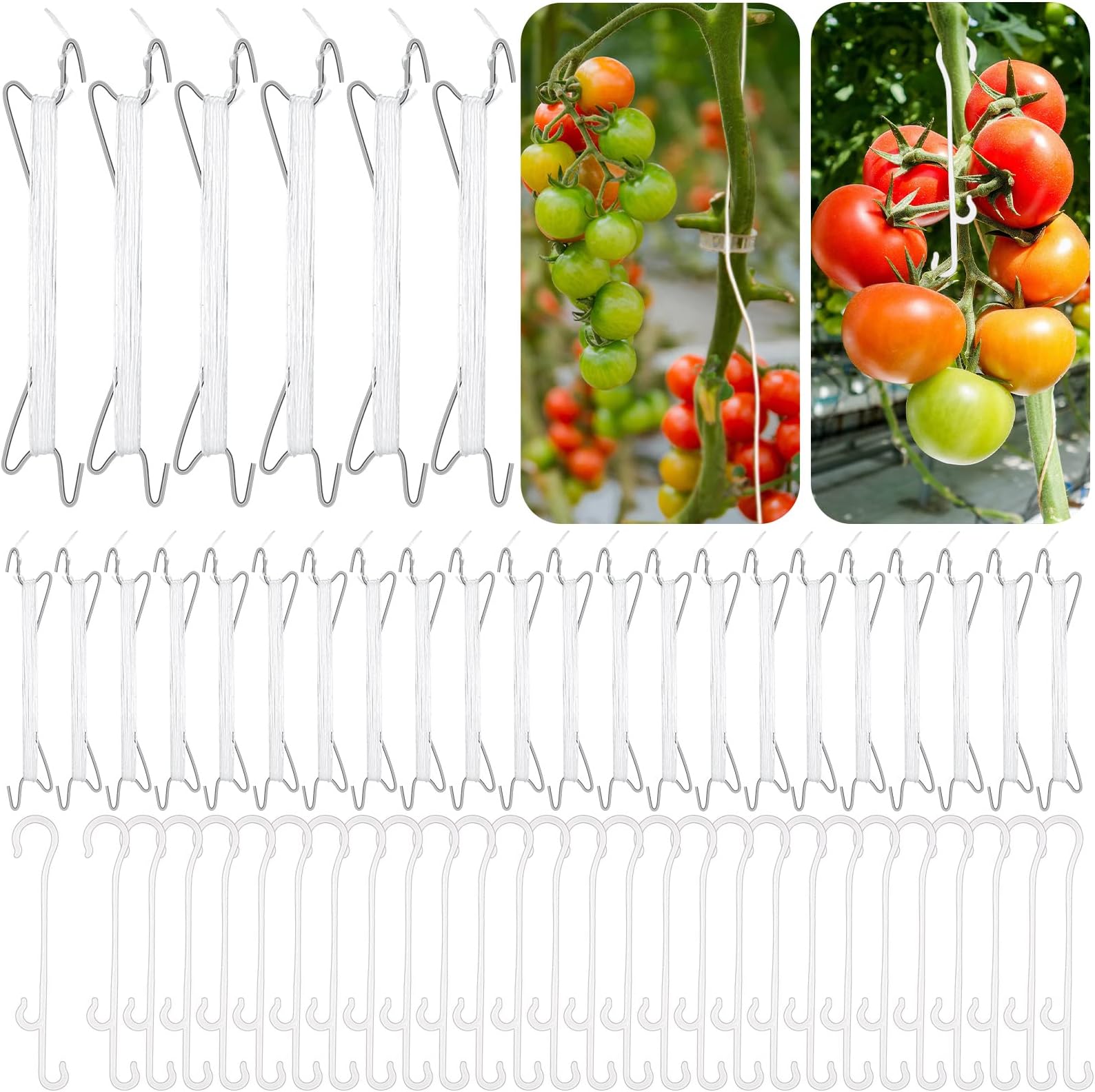 Amazon.com : YOUGUAG Plant Climbing Hooks, Tomato Support J Hook Garden ...