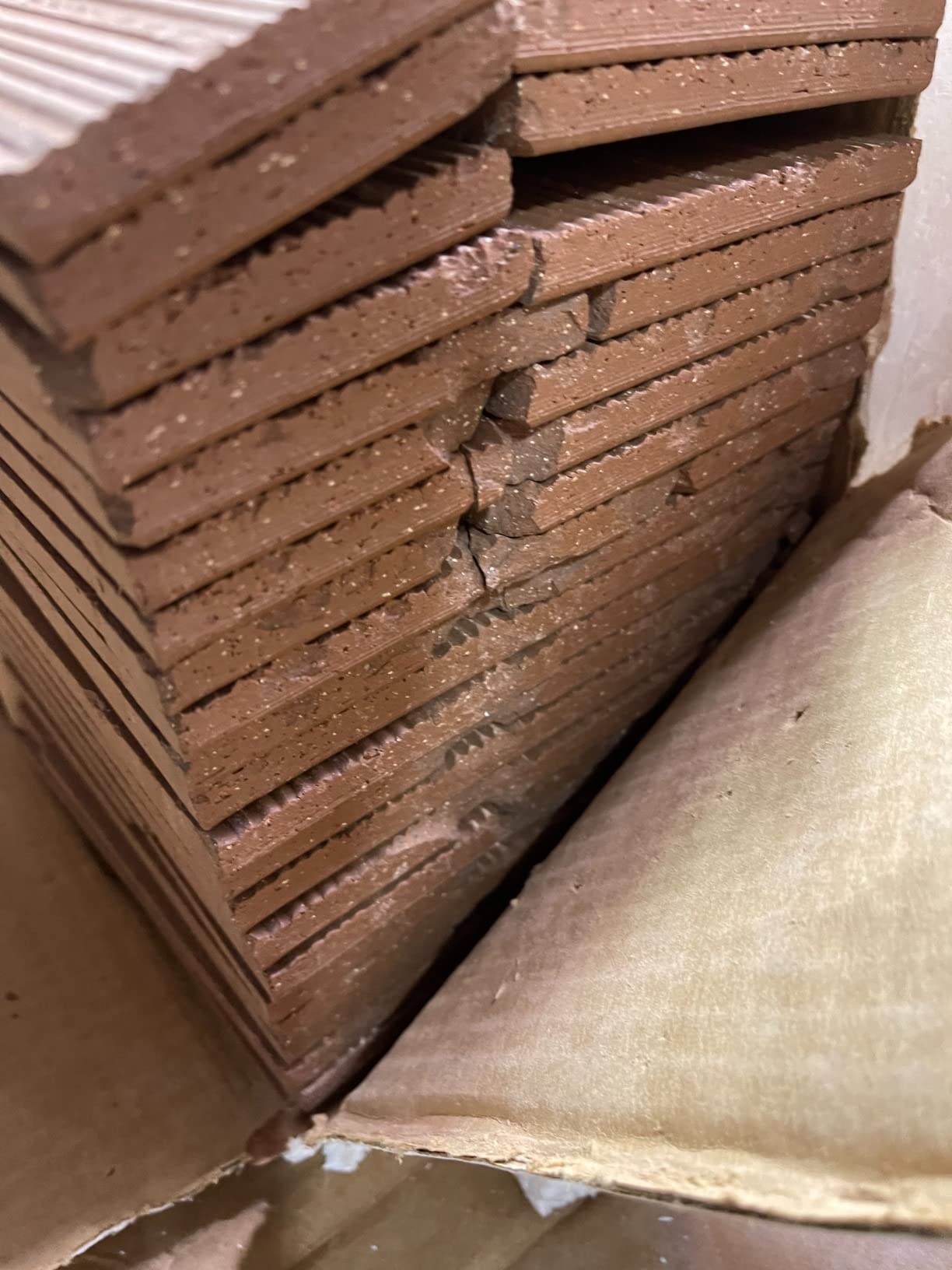 6X6 Colonial RED Smooth Quarry Field Tile 44 Tile per Box / $2.25ea ...