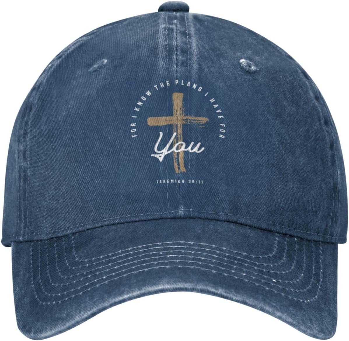 Religious Bible Verse Cross Jeremiah 29:11 Christian Gift Baseball Caps ...