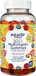 Amazon.com: Ravazzi Equate Kids Multivitamin Gummies for General Health, Natural Fruit, 190 ...