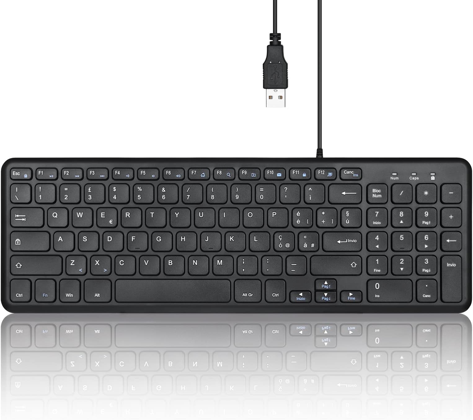 Logitech K280e Pro Tastiera, Layout Italiano QWERTY - Nero : Amazon.it ...