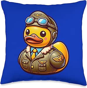 Amazon.com: Rubber Duck Ducky Duckling Duckie Pilot Aviation Throw ...