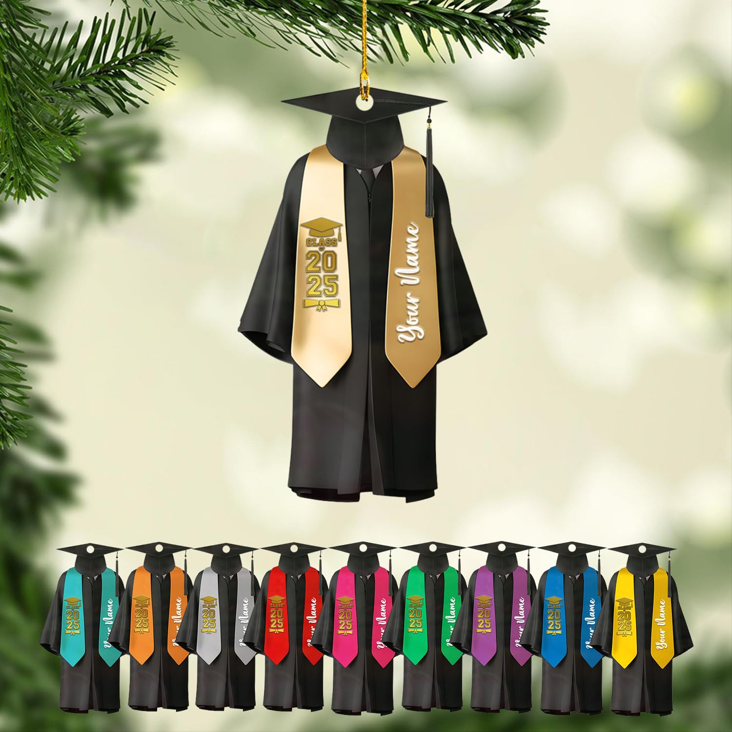Amazon.com: Personalized Graduation Ornament Gift for High School ...