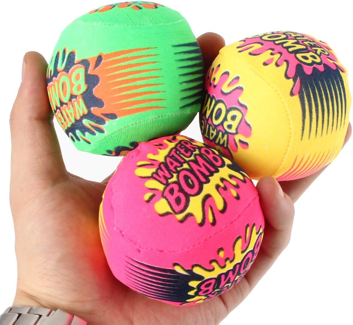 D.A.Y. Republic 3 Large Reusable Juggling Water Bombs Splash Soaker ...