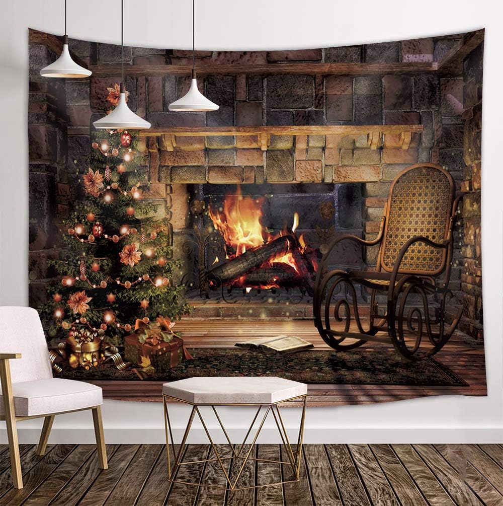 Amazon.com: SZDR Wall Hanging Nature Art Fabric Tapestry, Christmas ...