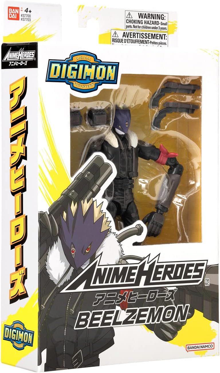 Anime Heroes Bandai Digimon Beelzemon – Figura de acción articulada de ...