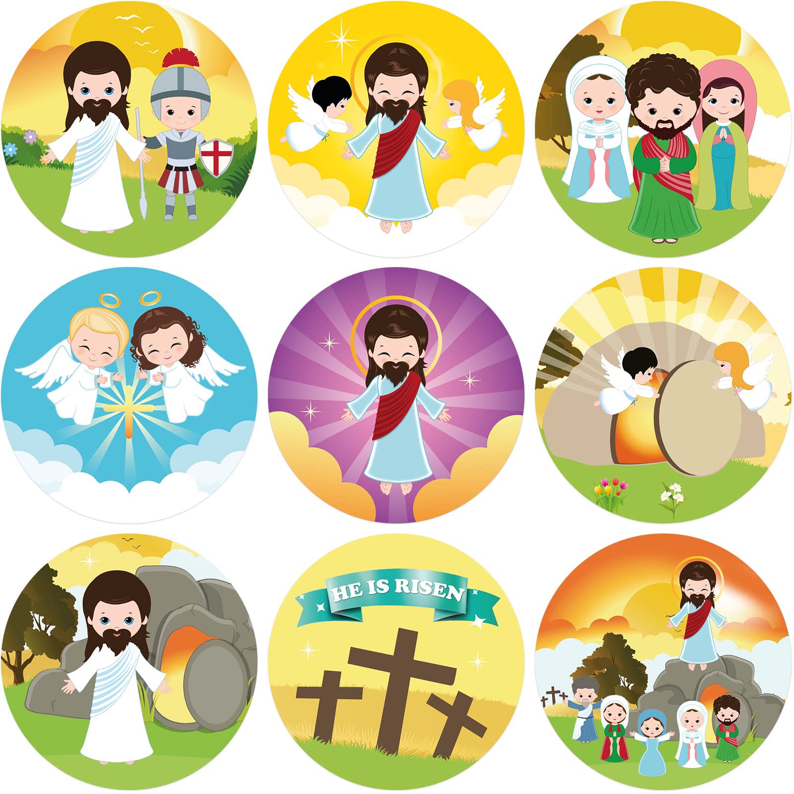 Amazon.com: Religious Easter Stickers for Kids Stickers Resurrection ...
