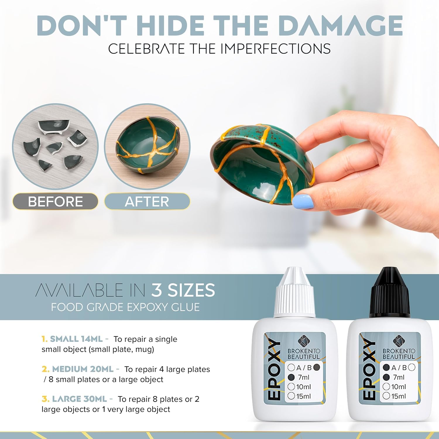 Kintsugi Repair Kit by Broken to Beautiful – The Artisan’s Choice of ...