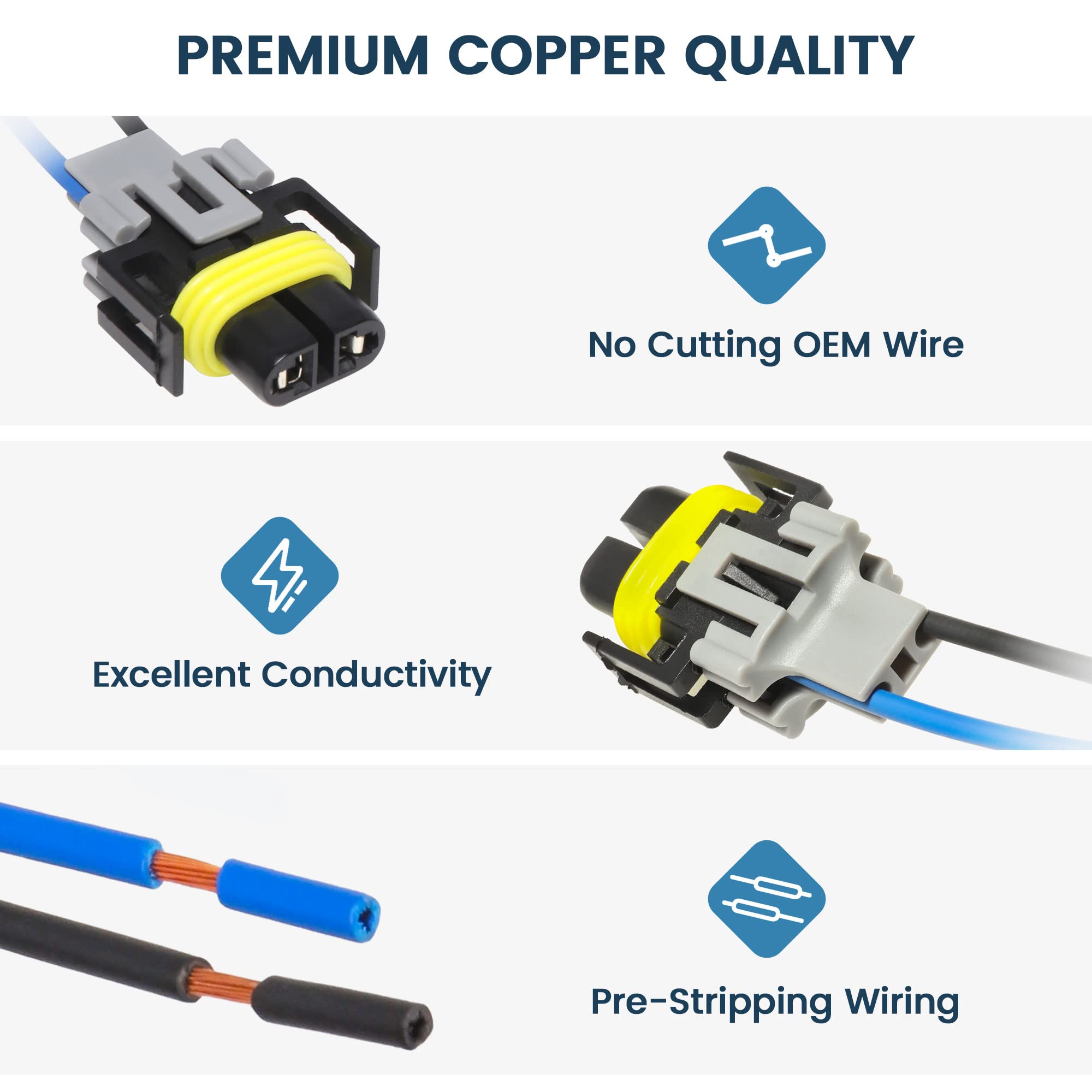 Snapklik.com : PT2298 Multi-Purpose Wire Connector Socket For Headlight ...