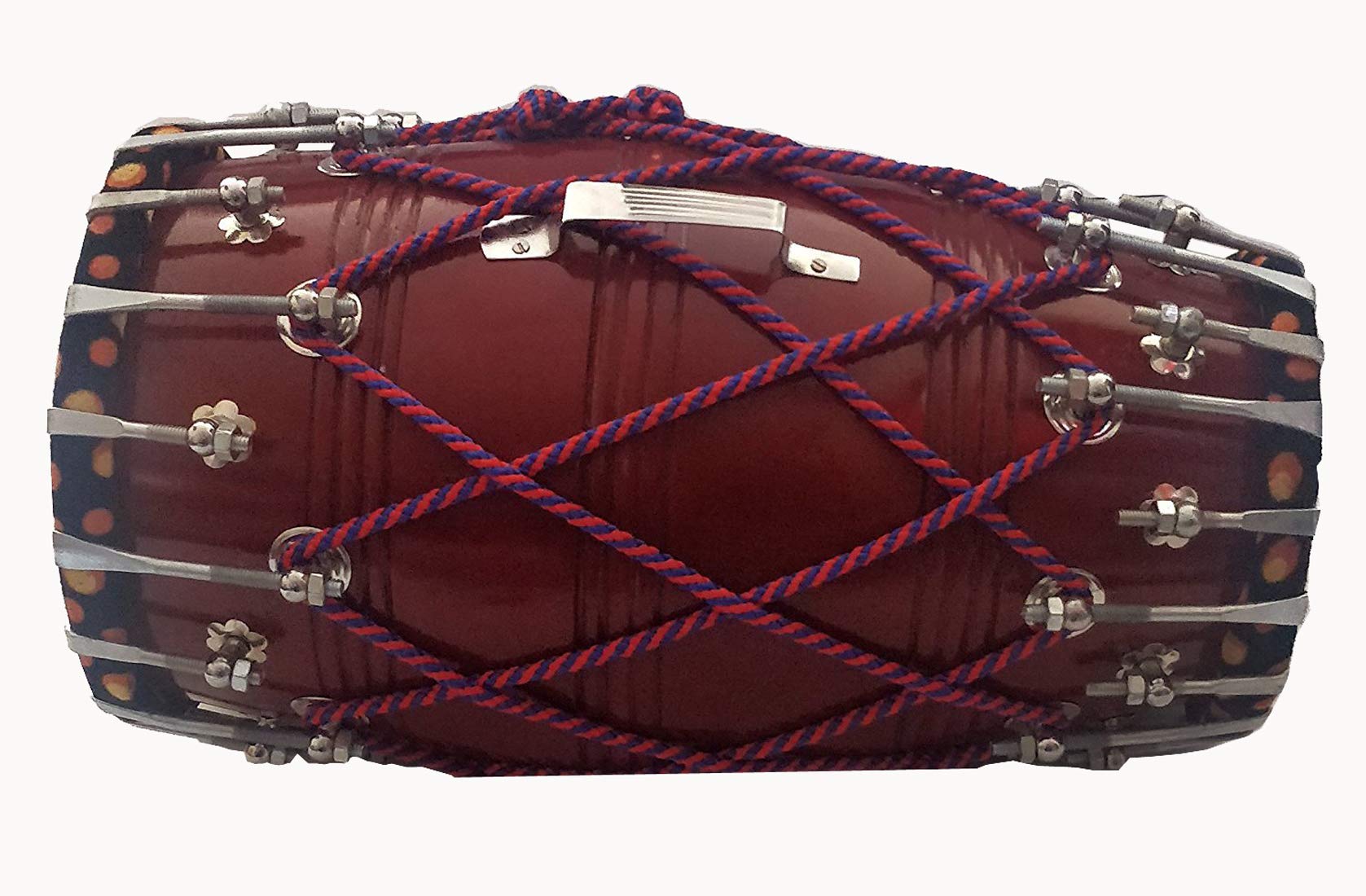 Mahadev Wood Handmade Dholak Indian Folk Musical Instrument Drum Tied ...