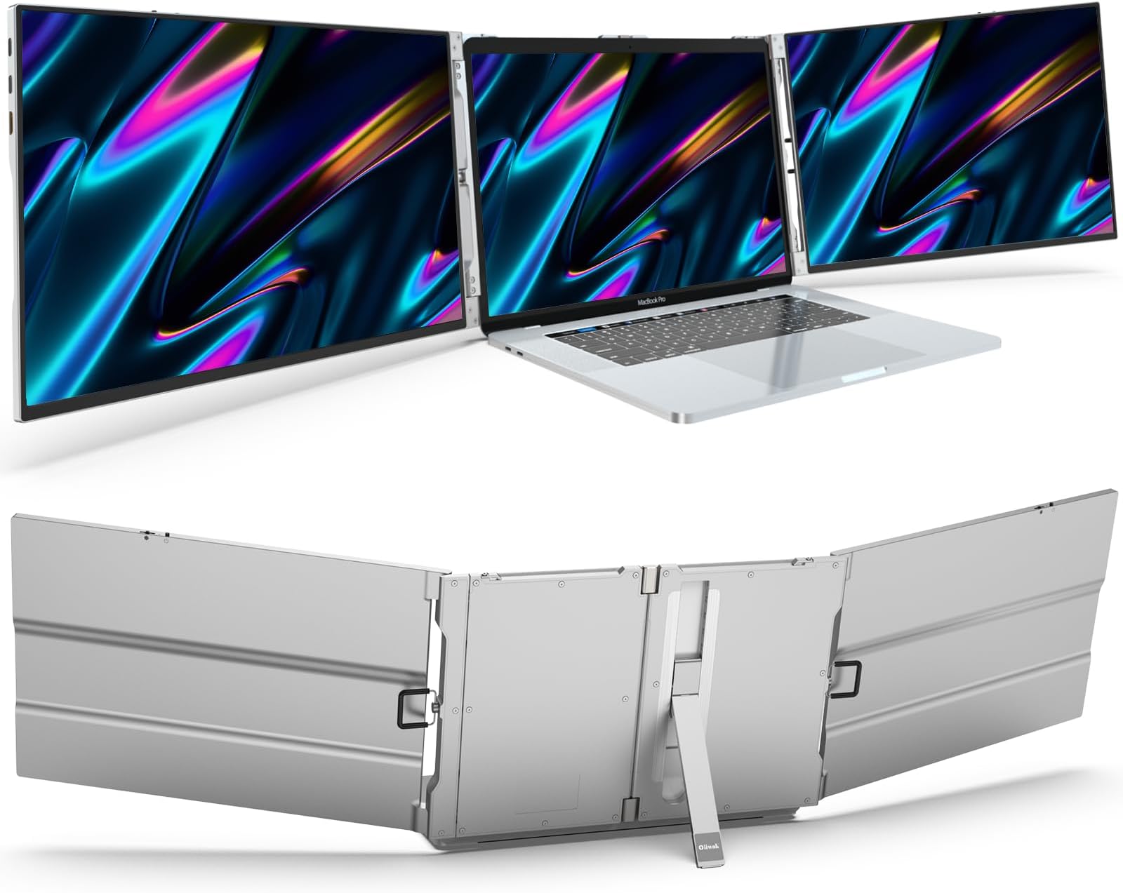 Amazon.com: L LIMINK S19 Portable Triple Monitor for 15-17" Laptop with ...