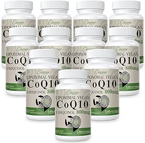 Amazon.com: Liposomal CoQ10 800mg Ubiquinol Softgel, Max Absorption Ubiquinol Coenzyme Q10 ...