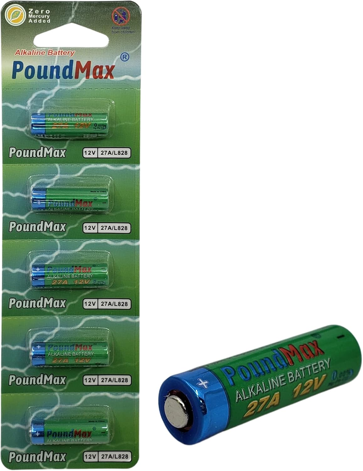 Amazon.com: PoundMax 27A / L828 Batteries 12v Alkaline Battery Combo ...