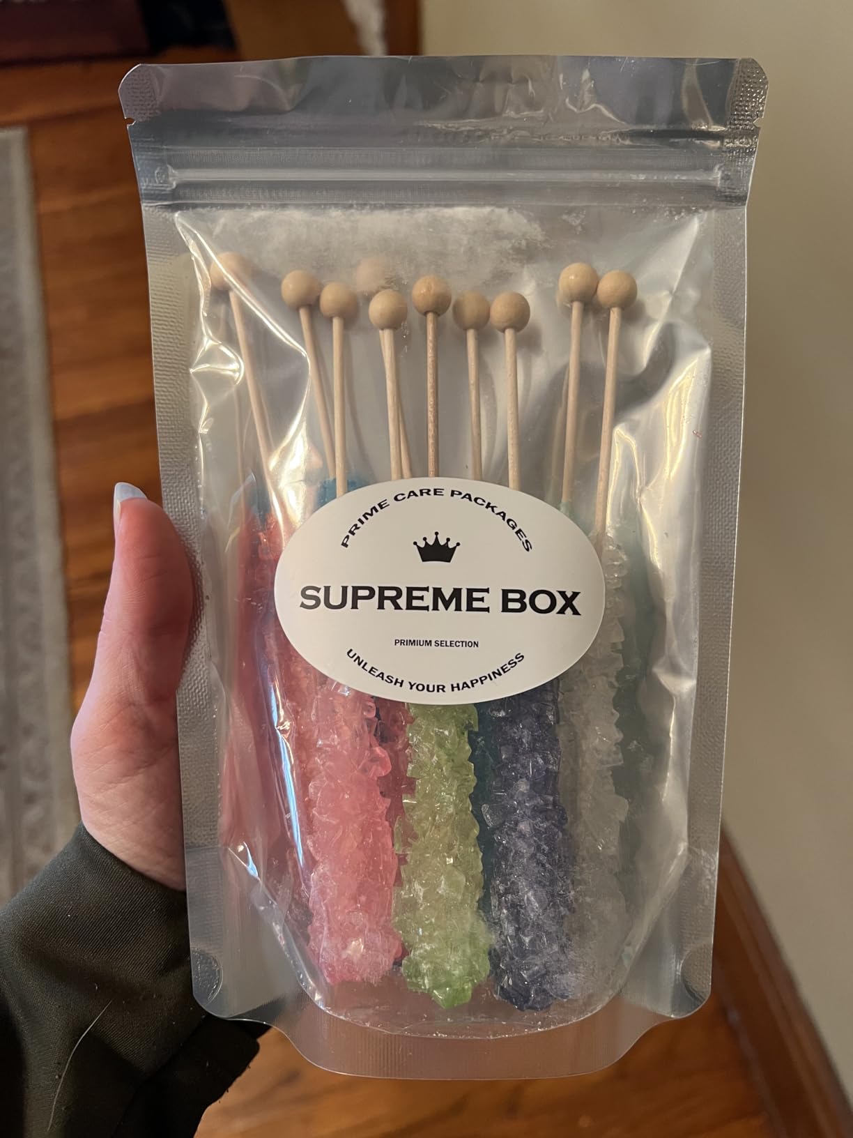 Amazon.com: Assorted Rock Candy Crystal Sticks - Assorted Flavors, Pack ...