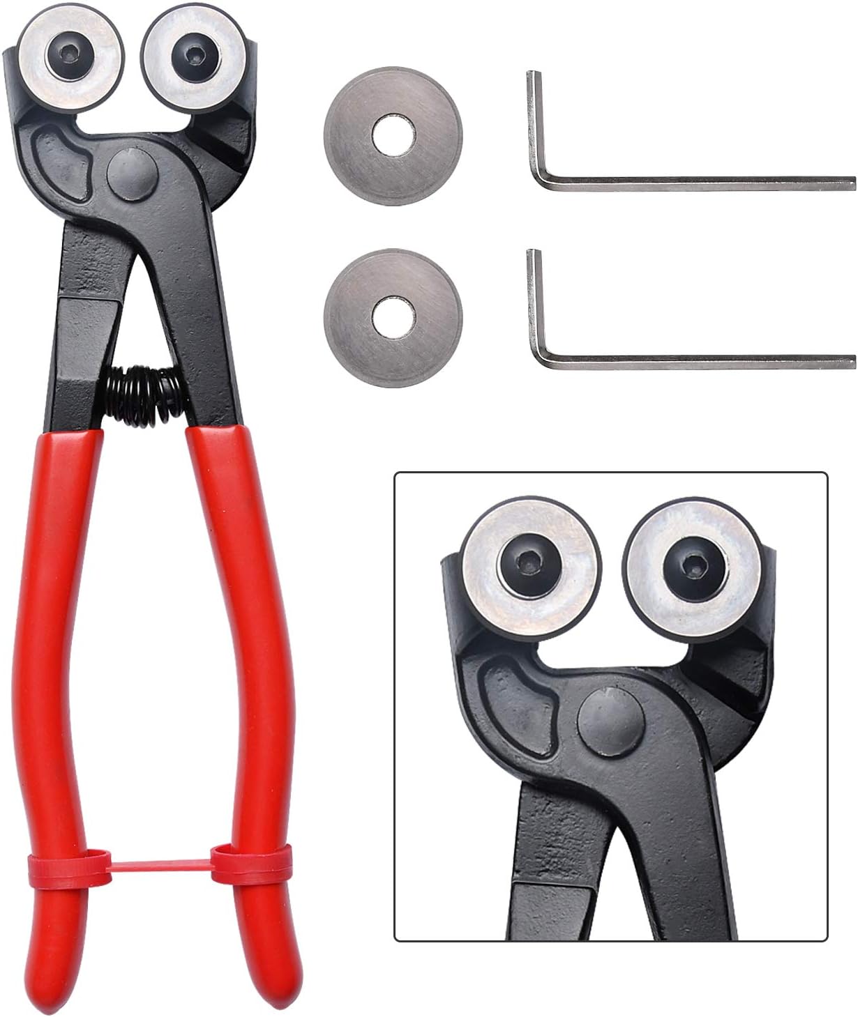 Milkary 5PCS Glass Mosaic Cutter Kit, Heavy Duty 8 Inch Wheeled ...