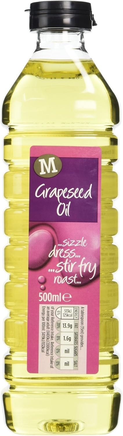 Morrisons Grapeseed Oil, 500ml : Amazon.co.uk: Grocery