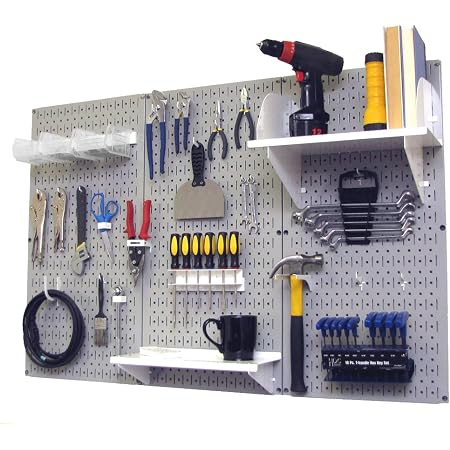 Pegboard Organizer Wall Control 4 ft. Metal Pegboard Standard Tool ...