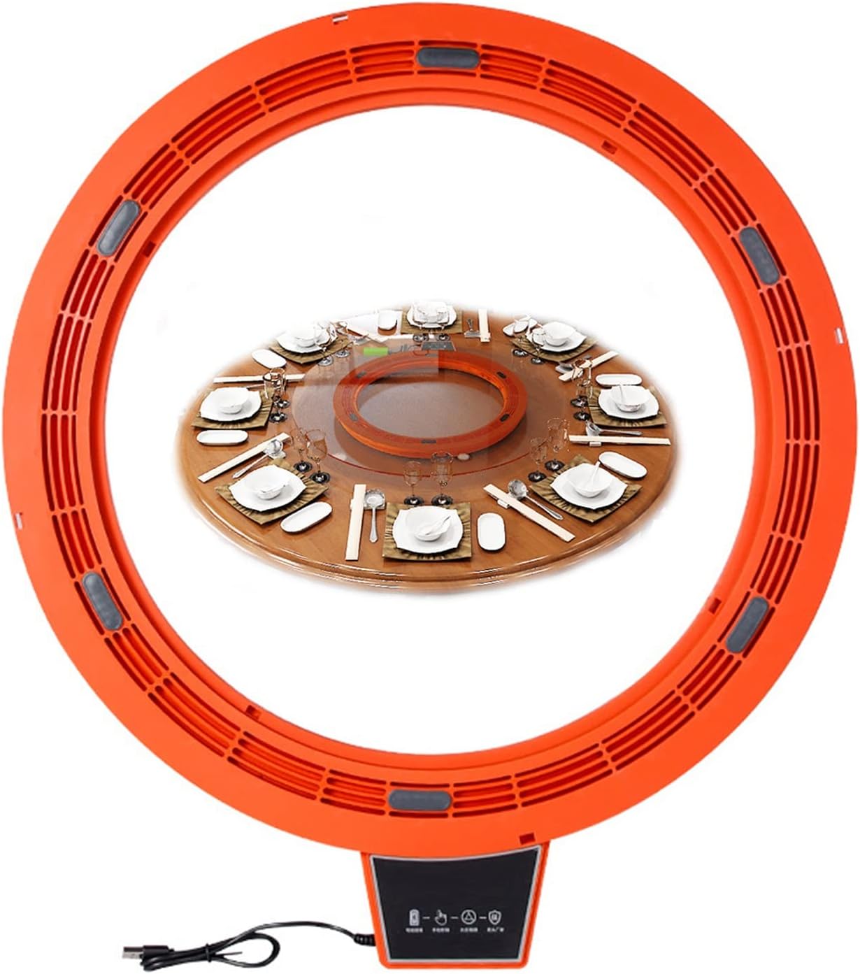 Amazon.com - HORV Electric Rotating Turntable Bearing Round Swivel Base ...