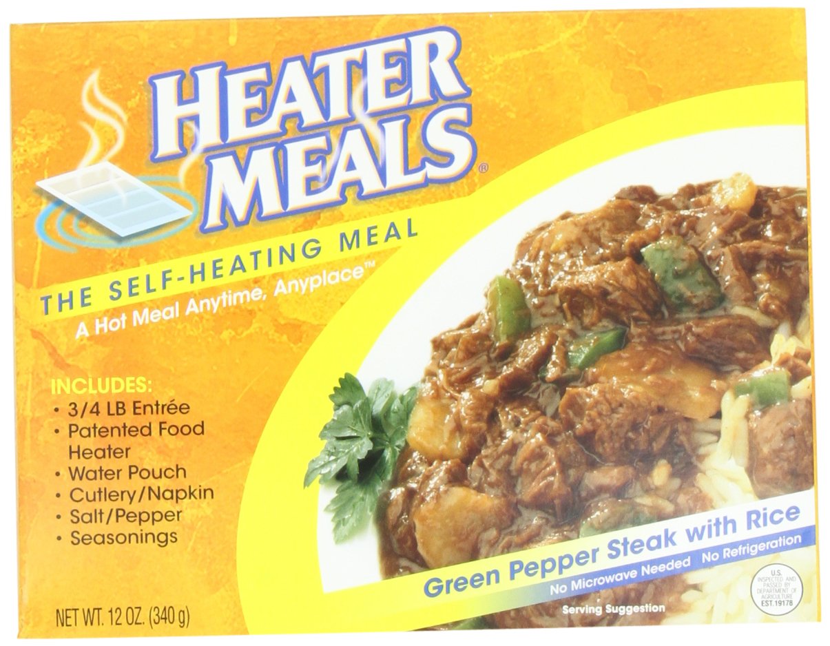 Amazon.com: Heater Meals Green Pepper Steak with Rice, 12-Ounce Boxes ...