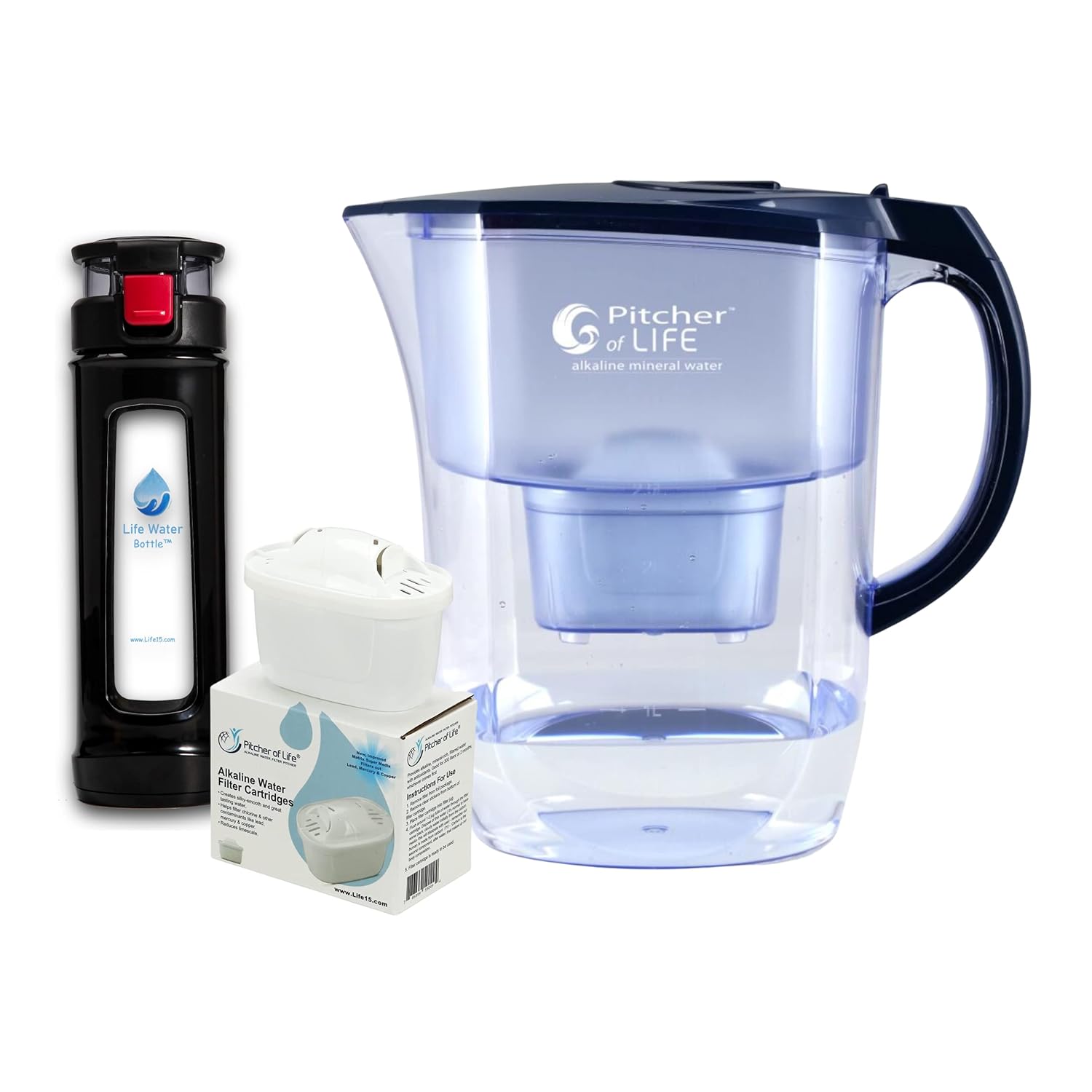 Amazon.com: Pitcher of Life Improved 2022 Super Alkaline Water Pitcher ...