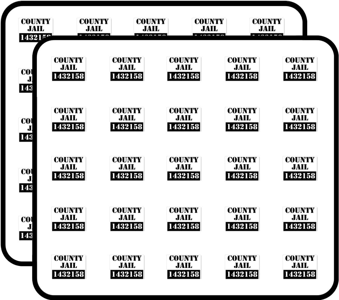 Amazon.com: County Jail Inmate Funny Sticker for Scrapbooking ...