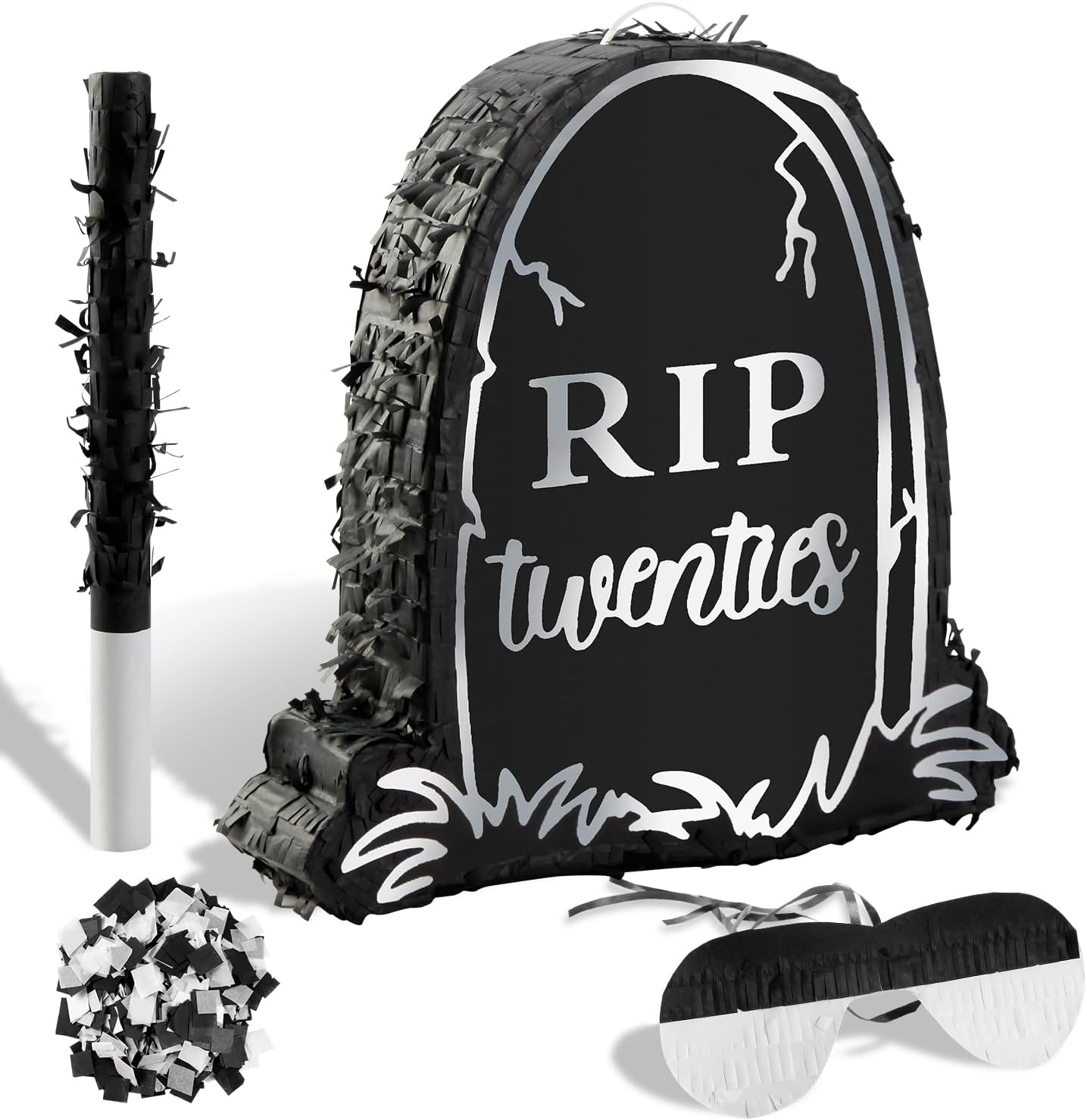 Amazon.com: Quera Rip Twenties Pinata Funny 14 x 14.4 x 3 Inch Funeral ...