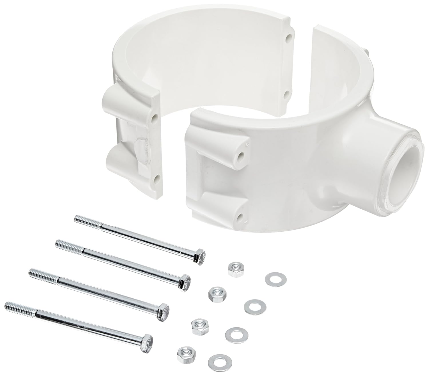 Spears 466E Series PVC Clamp-On Saddle with EPDM O-Ring, Zink Bolt ...