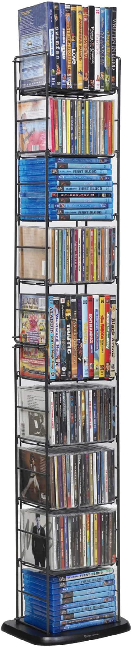 Amazon.com: Atlantic Folding Wire Media Rack - Heavy Gauge Steel, Holds ...