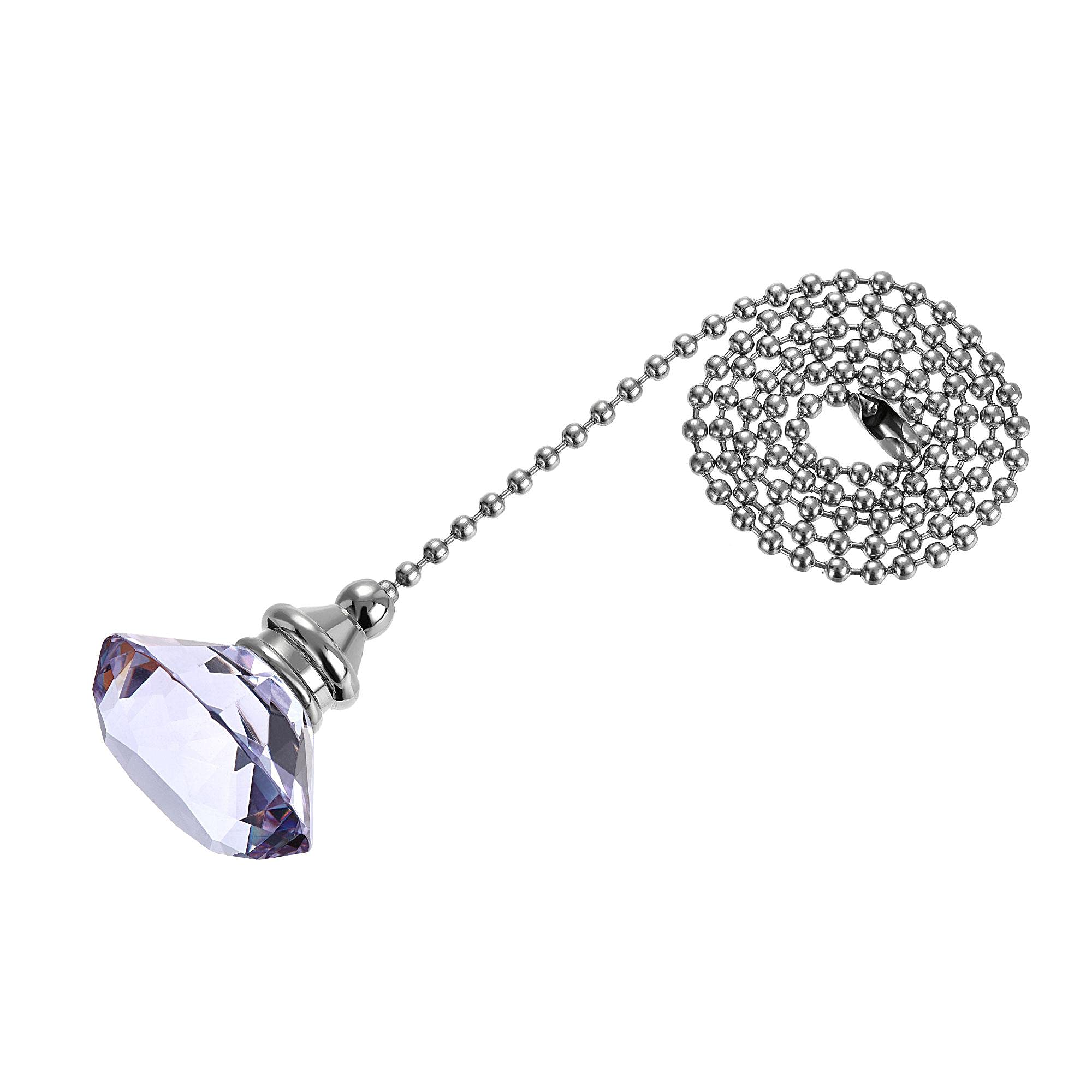 uxcell 20 Inch Ceiling Fan Pull Chain, Decorative Crystal Fan Pull ...