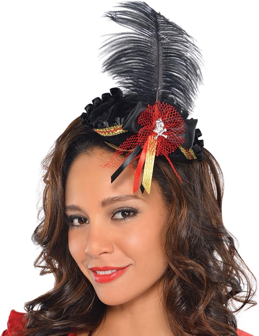 Amazon.com: amscan Mini Tricorn Hat - Fancy Pirate Costume Accessory ...