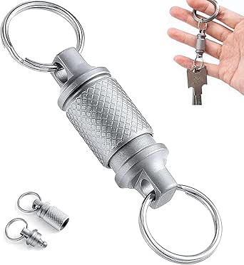 Quick Release Keyring, Detachable Key Ring Titanium Heavy Duty Key ...