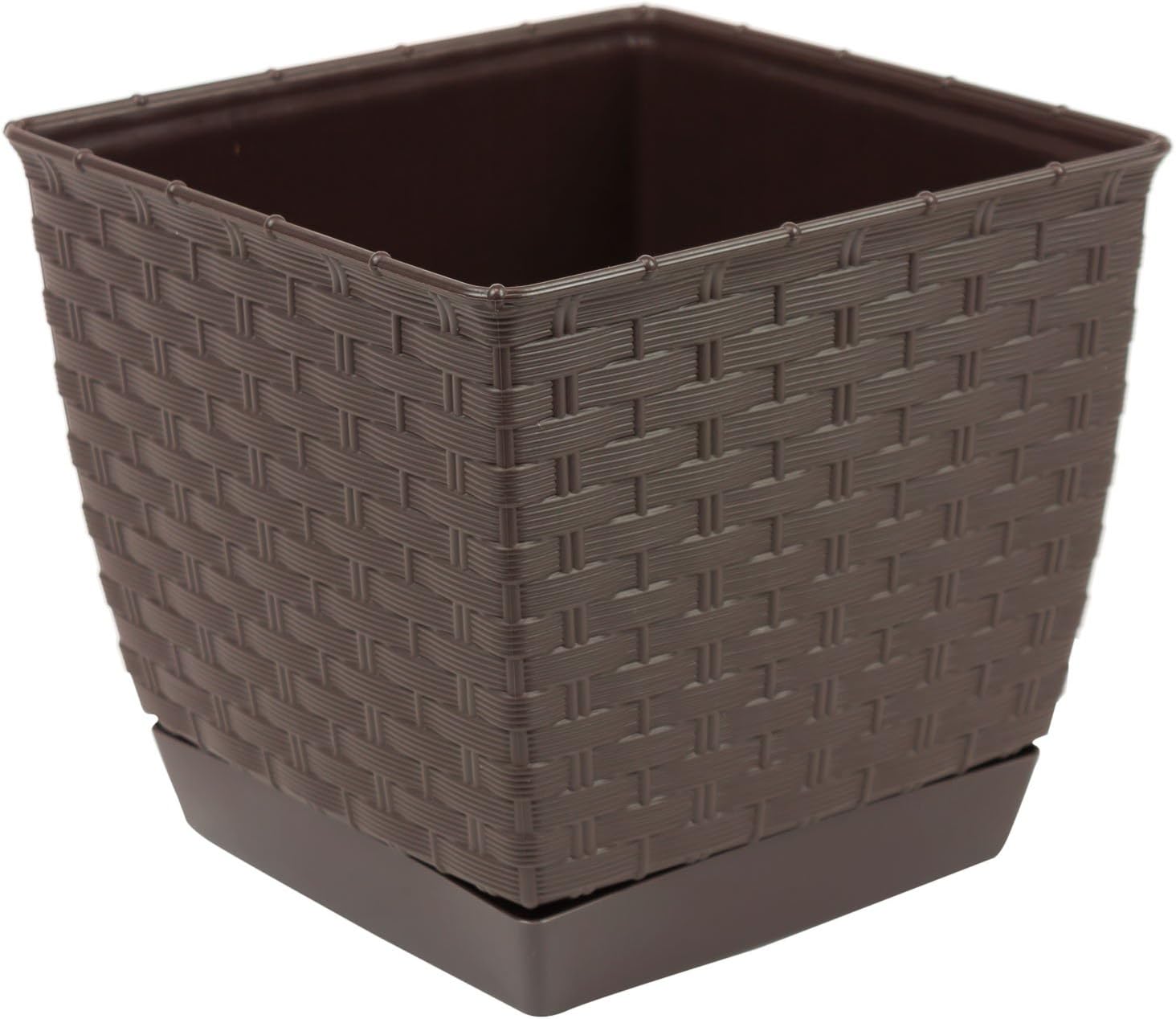 20 Green Round Square Based Plastic Posy or Flower Bowl for Oasis ...