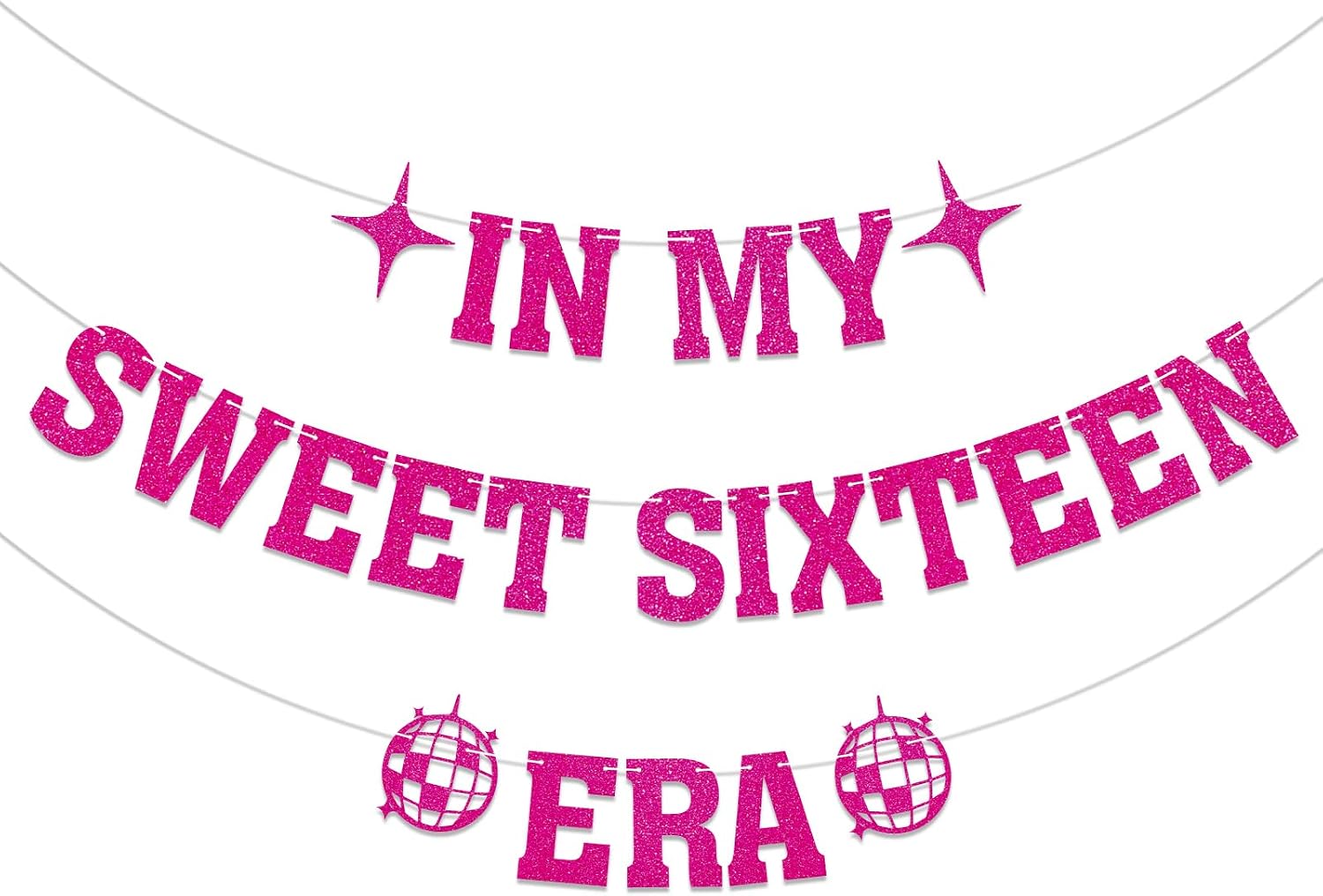 Amazon.com: In My Sweet Sixteen Era Banner - 16th Birthday Party ...