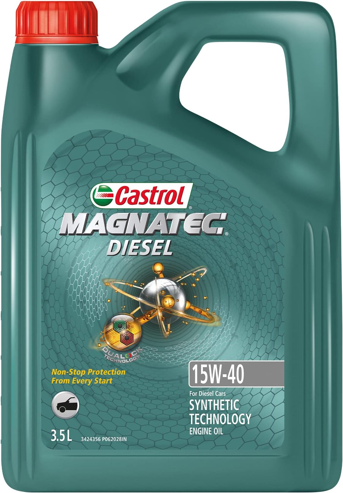 Castrol MAGNATEC Diesel 15W-40 Synthetic Engine Oil for Diesel Cars 3 ...