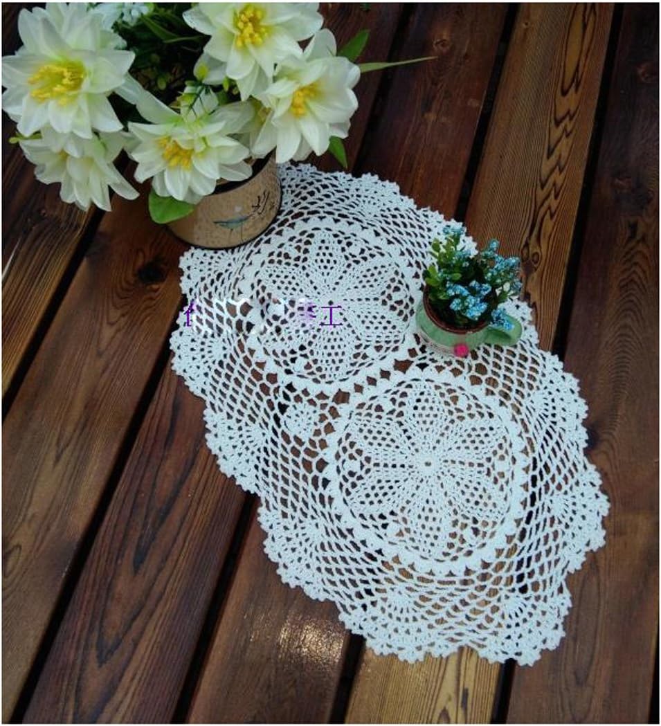 Amazon.com : WSHINE Crochet Cotton Sofa Table Cover Lace Doilies ...