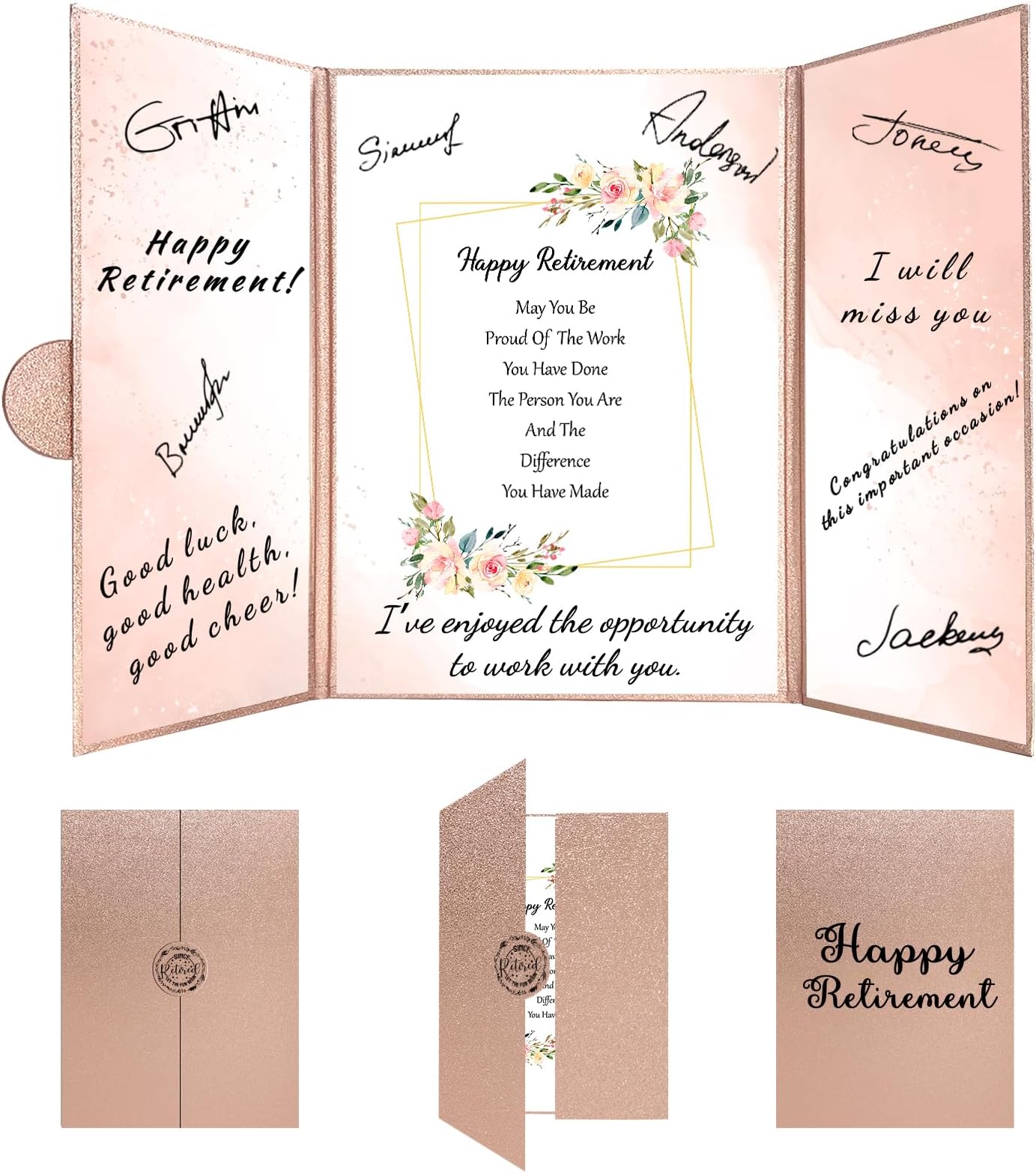 Amazon.com: Holkcog Farewell Guest Book Alternative, Farewell Gifts for ...