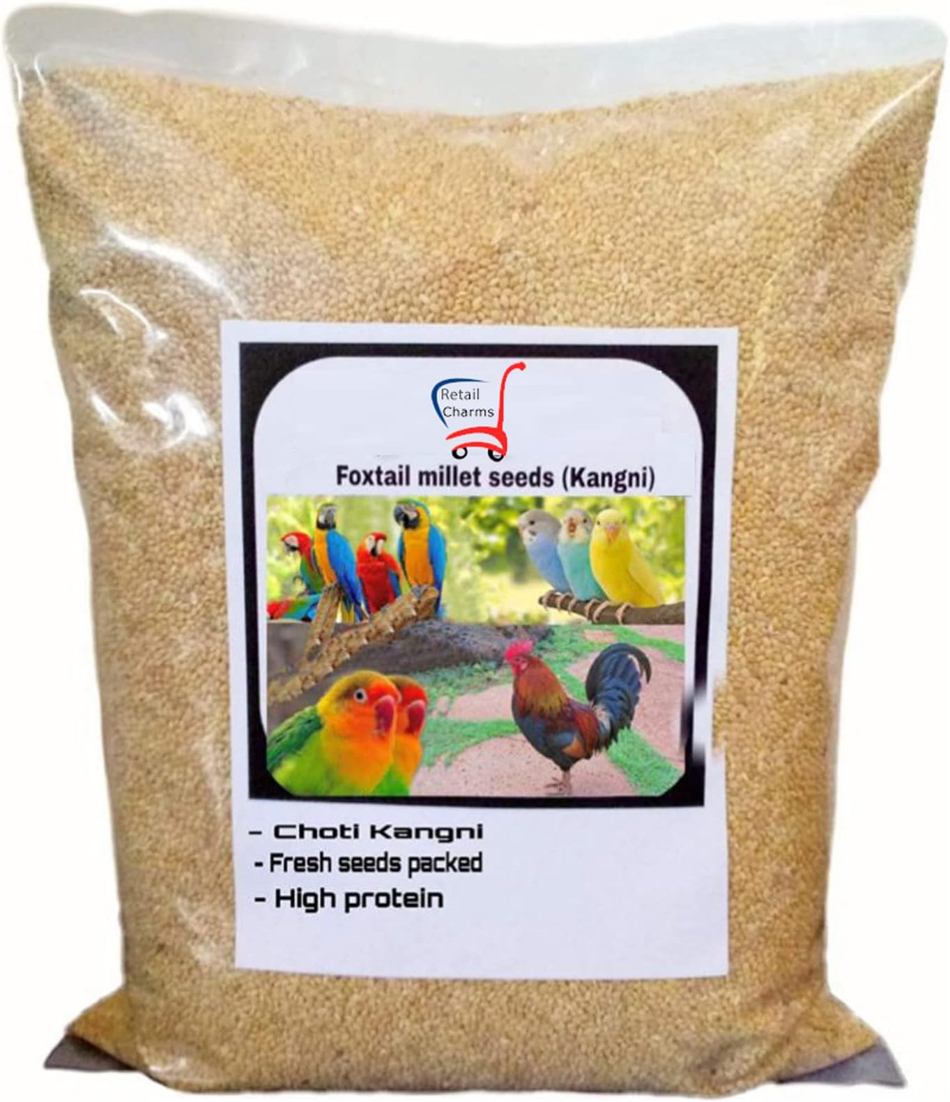 Buy Kangni Seeds, Foxtail Millet (Kangni), Thinai, Bird Food for All ...