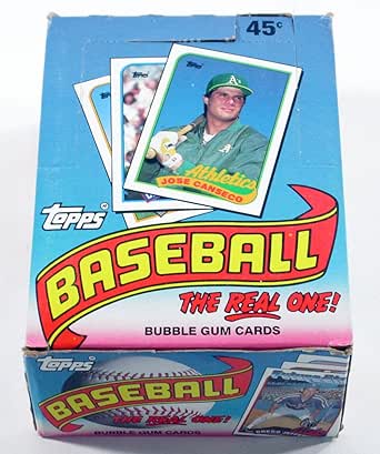 Amazon.com: 1989 Topps Baseball Cards Box (36 packs) : Collectibles ...