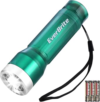 EverBrite Mini Flashlight, LED Flash Light with 3 Modes, 3 AAA ...