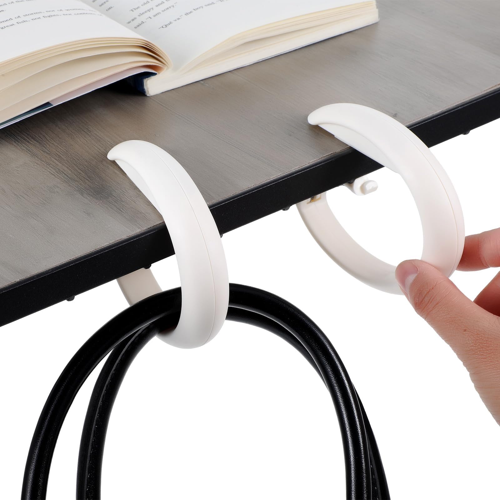 Amazon.com: KISOY 2PCS C Shape Purse Hook for Table Handbag Hanger for ...
