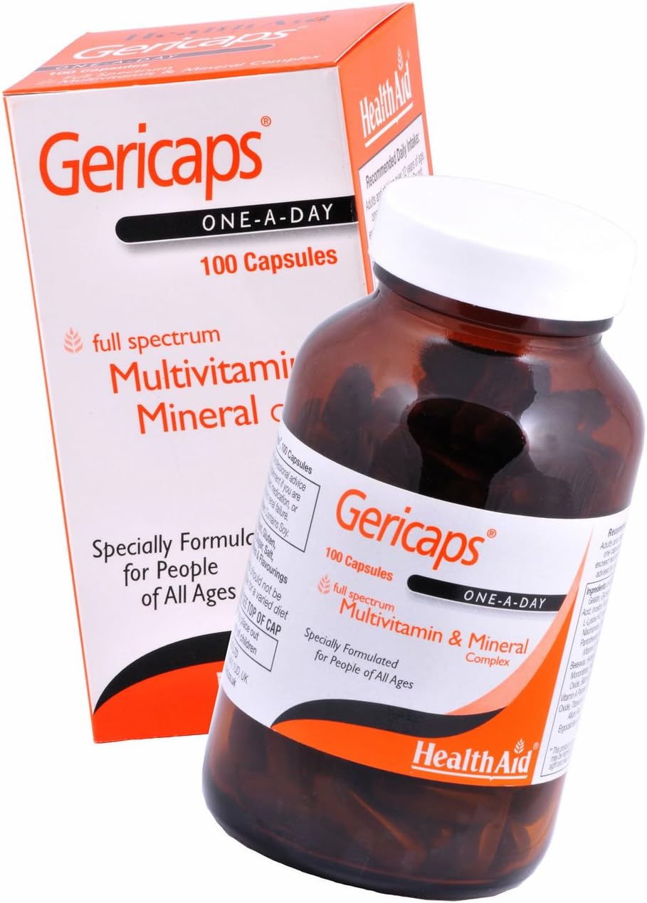 Amazon.com: (12 Pack) - HealthAid - Gericaps Capsules 100's | 100's ...