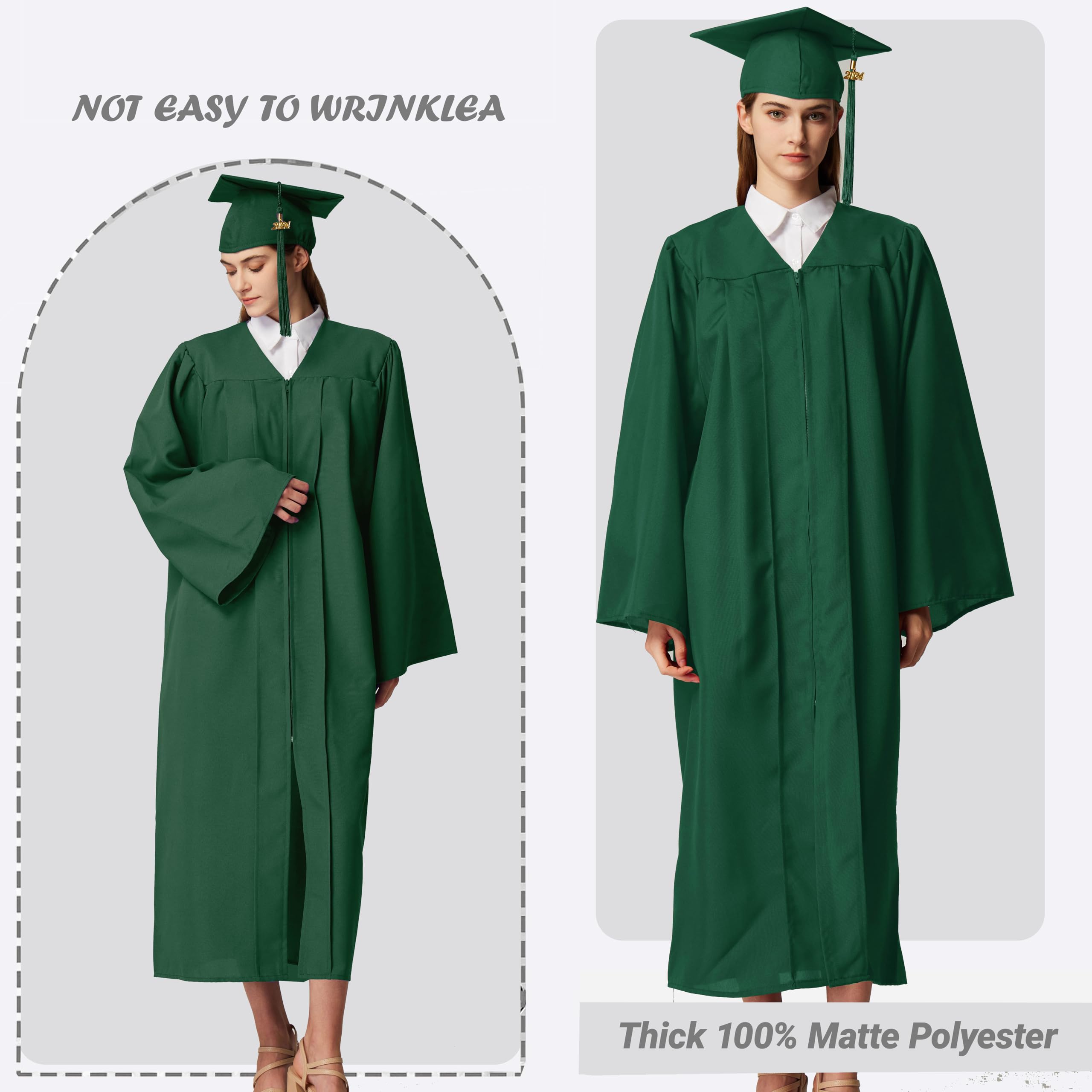 Snapklik.com : MyGradDay Unisex Matte Graduation Cap And Gown 2025 ...