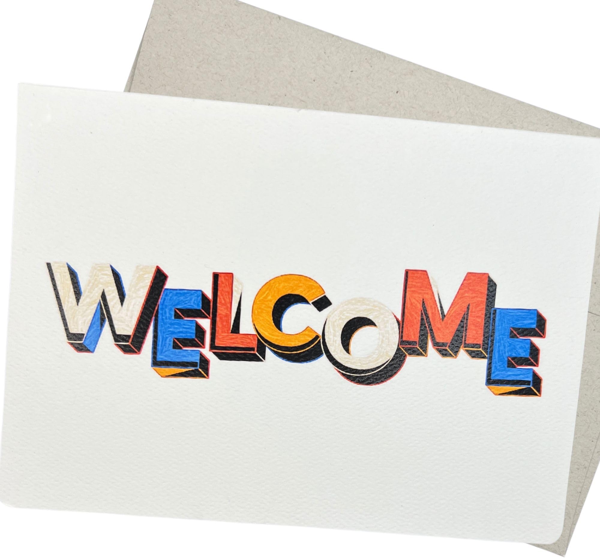 Amazon.com : Whitman and Daughter Welcome Card with Envelope (7X5 Inch ...