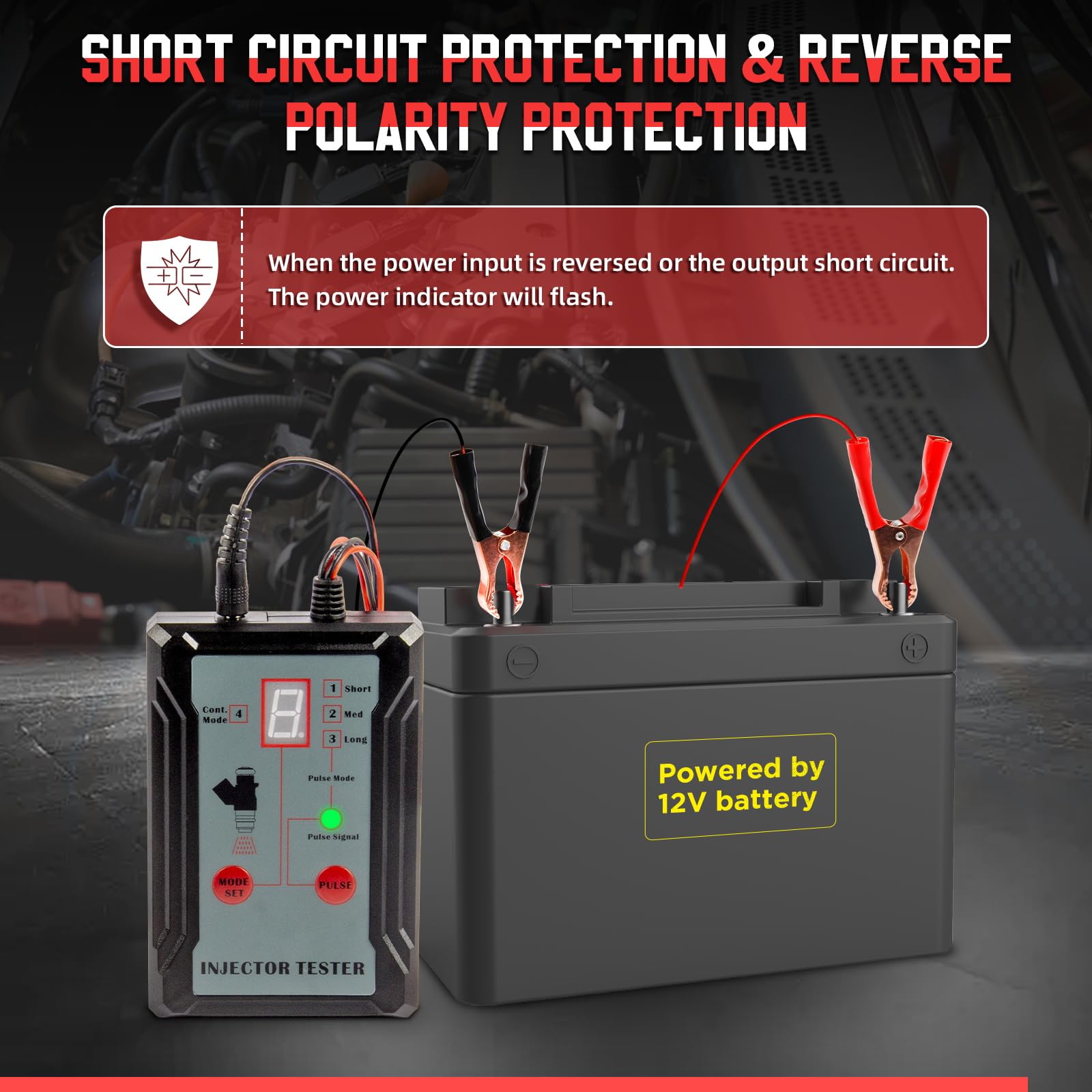 Snapklik.com : MOTOCOCHE Fuel Injector Tester Cleaner Tool Kit 8 Pulse ...