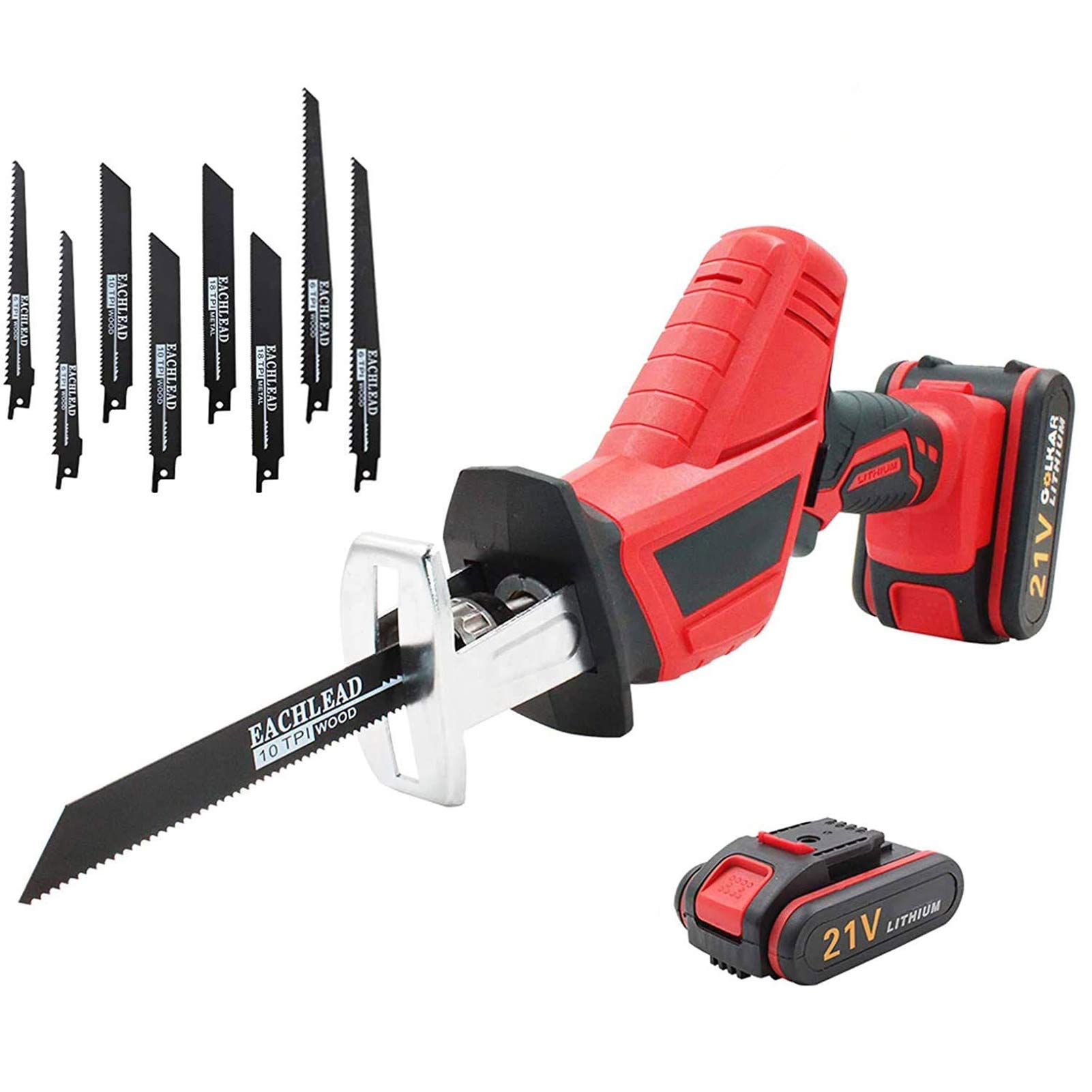 Buy Cordless Sabre Saw, Rechargeable 21V Cordless Reciprocating Saw ...