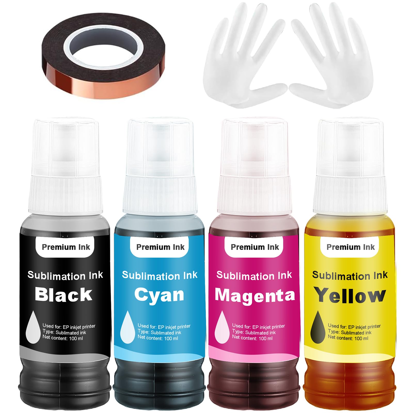 Amazon.com: Sublimation Ink Refilled Bottles Work with Epson ET-2800 ET ...
