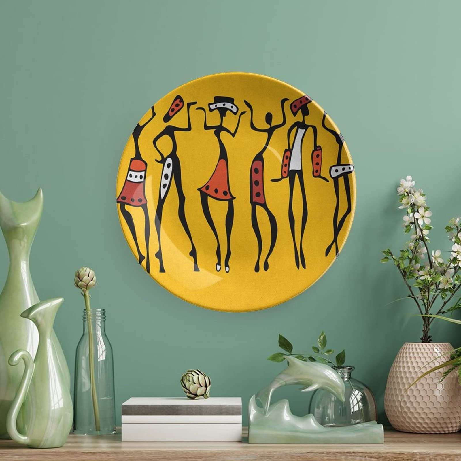 African Ceramic Art Plates